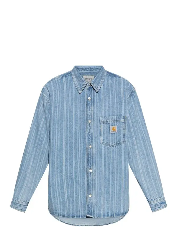 Carhartt Work In Progress Denim Shirt "rylan - Blue