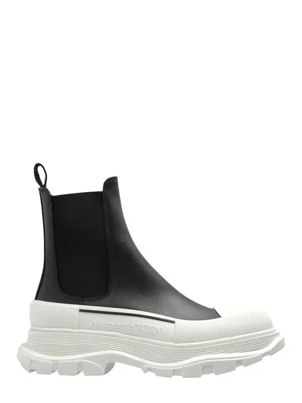 Alexander McQueen Leather Chelsea Boots - Black