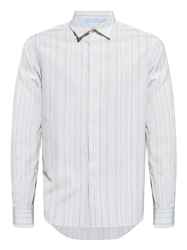 Paul Smith Shirt With Stripe Pattern - White