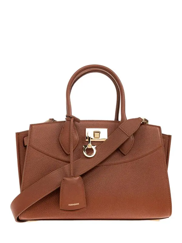 FERRAGAMO Leather Handbag - Brown