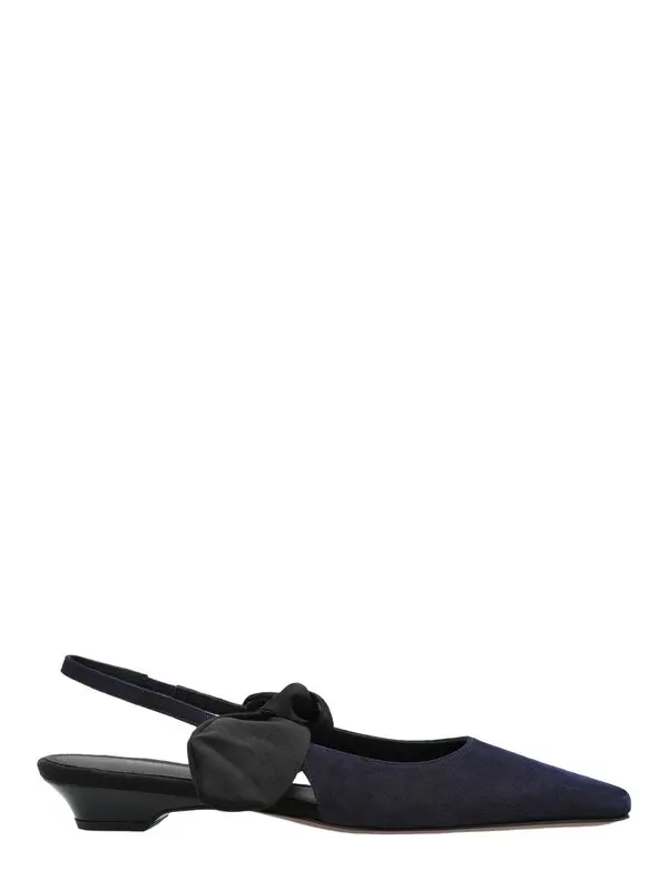 NEOUS Uba Shoes With Detachable Bow - Navy Blue