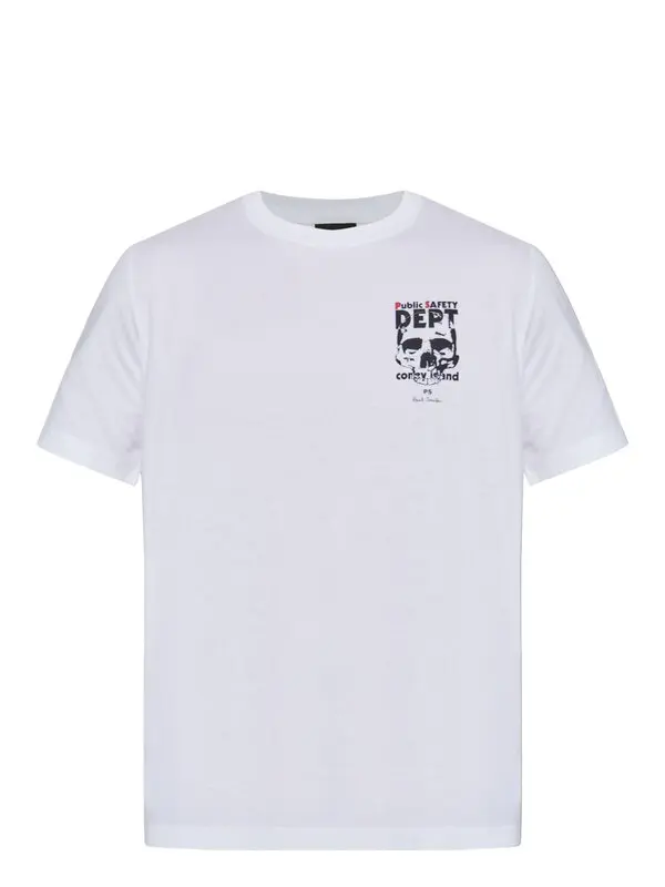 Paul Smith T-shirt With Colorful Print - White