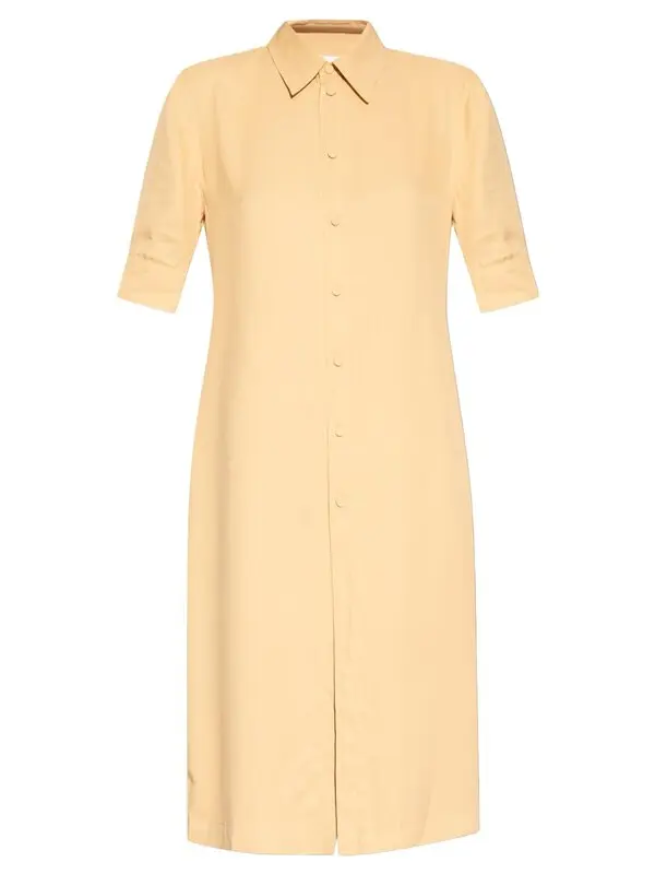 JIL SANDER Relaxed-fit Dress With Short Sleeves - Beige