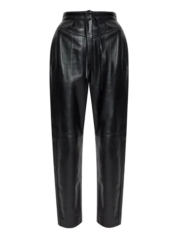 IRO PARIS Piper Leather Trousers - Black