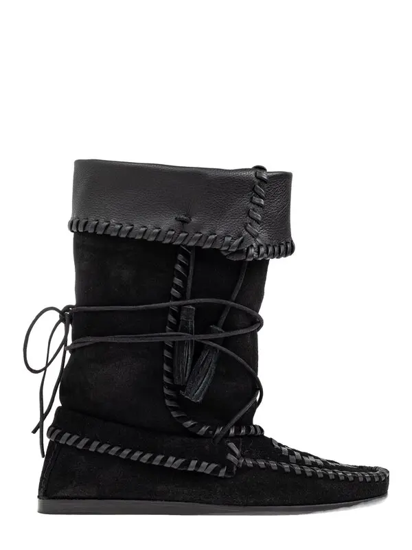 Isabel Marant Winki Suede Ankle Boots - Black