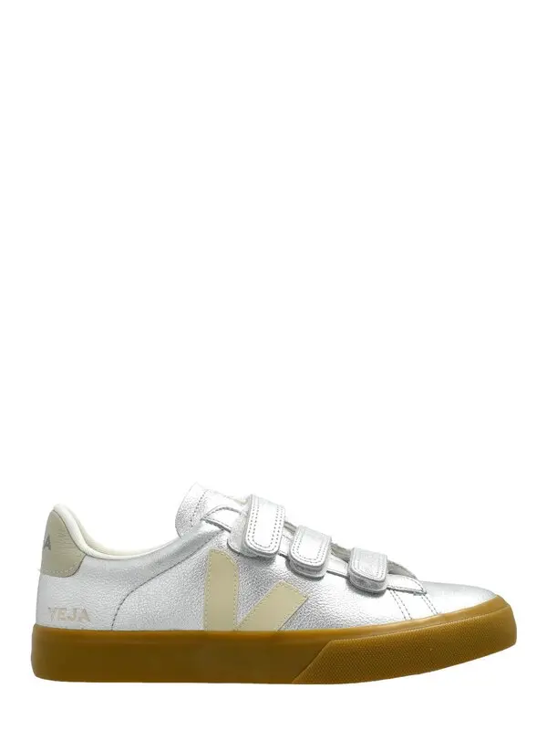 VEJA Recife Logo Leather Sneakers - Silver