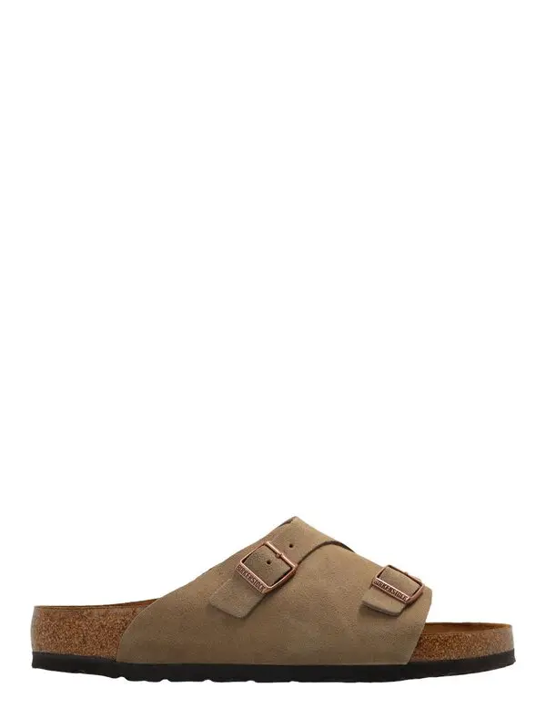 BIRKENSTOCK Suede Zurich Slides - Beige