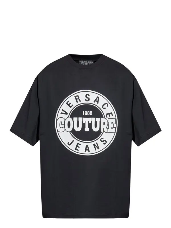 Versace T-shirt With Print - Black