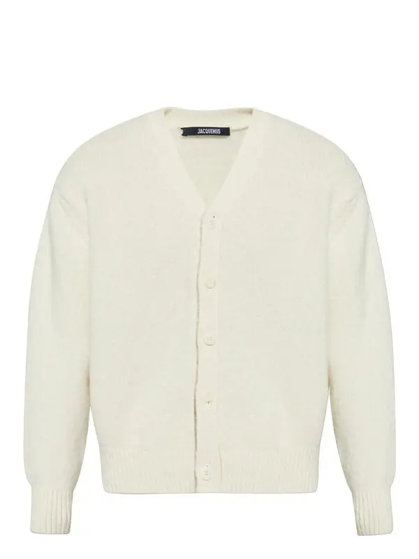 Jacquemus Alpaca Blend Cardigan - Cream