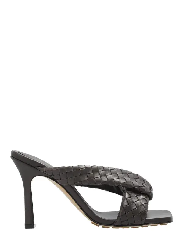 Bottega Veneta Riva Heeled Mules - Brown