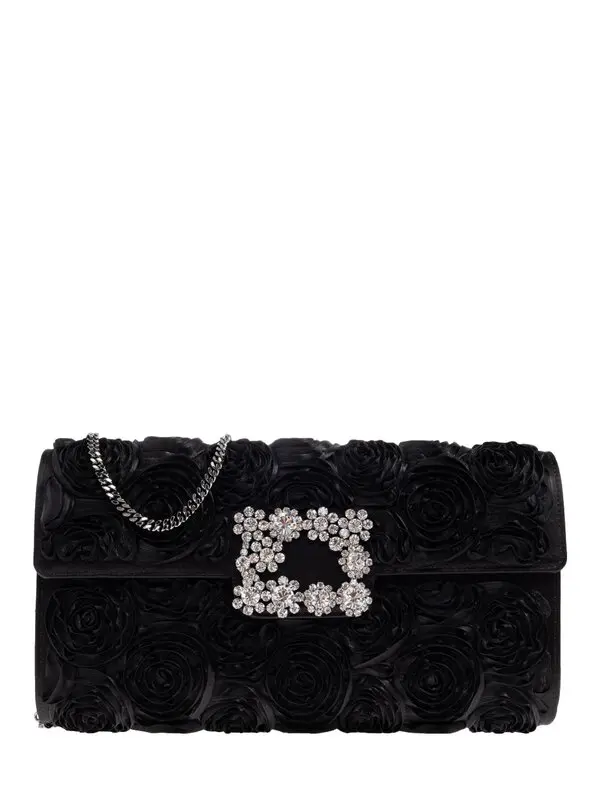 ROGER VIVIER Efflorescence Clutch - Black