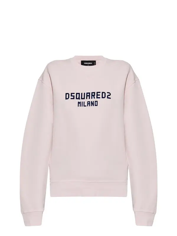 Dsquared2 Logo Cotton Sweatshirt - Pink