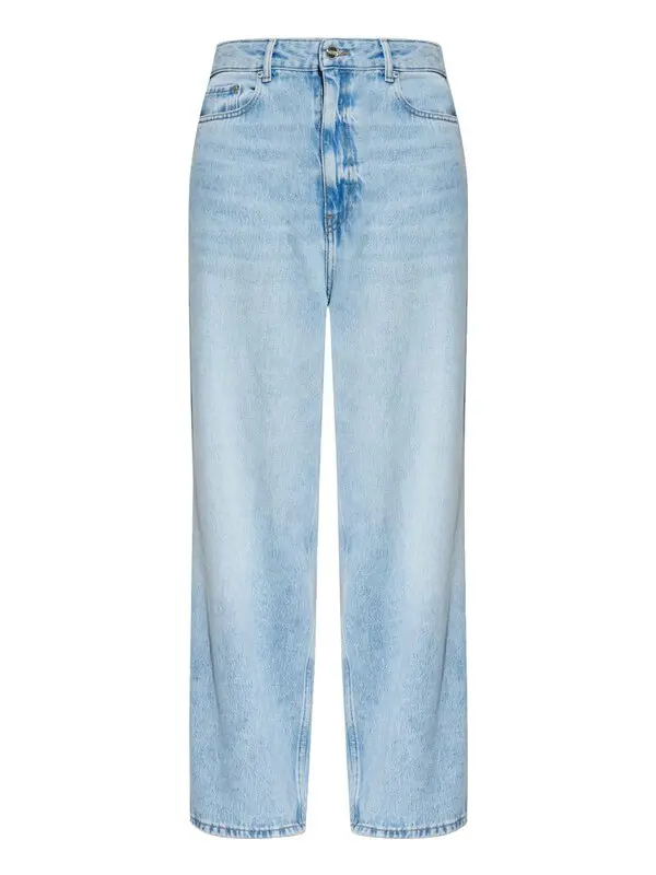 GANNI Wide-leg Jeans - Blue