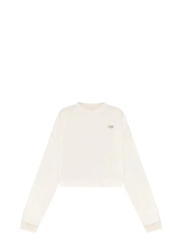 NEW BALANCE Oversized Sweatshirt - Cream