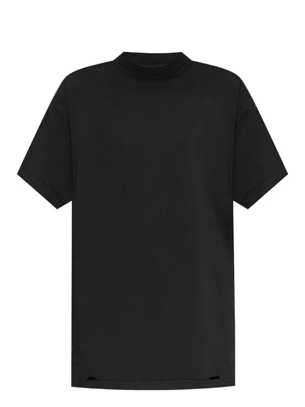 Balenciaga T-shirt With Distressed Logo - Black