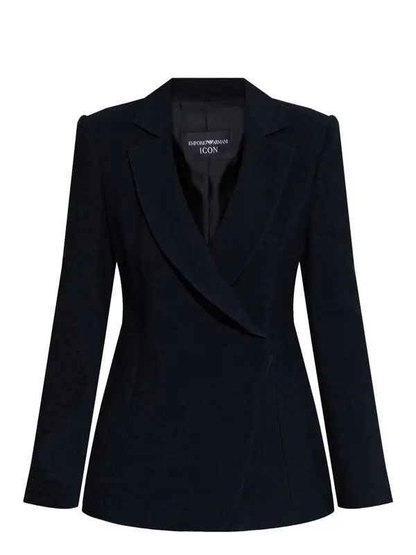 Emporio Armani Blazer With Pockets - Black