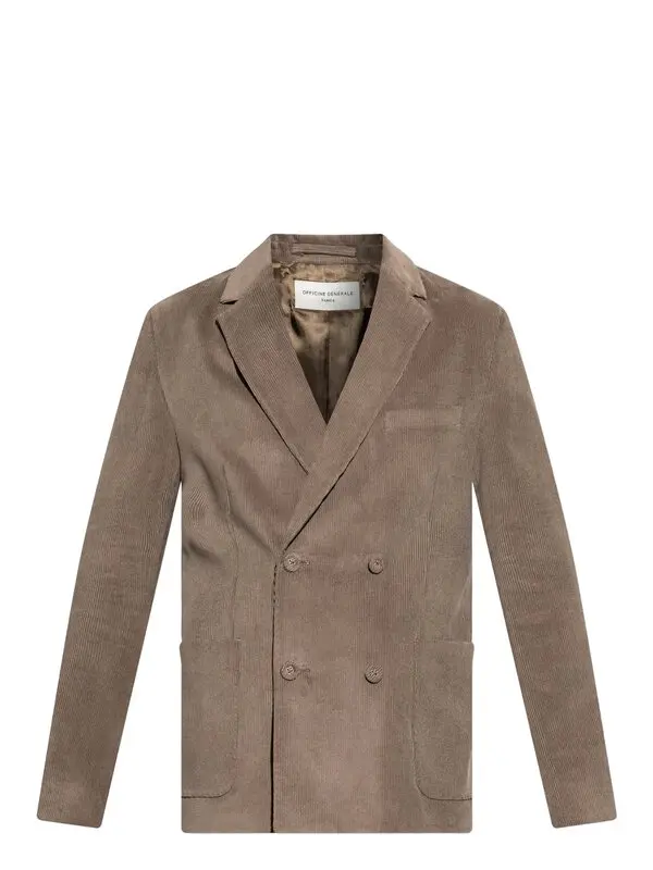 Officine Générale Corduroy Blazer - Brown