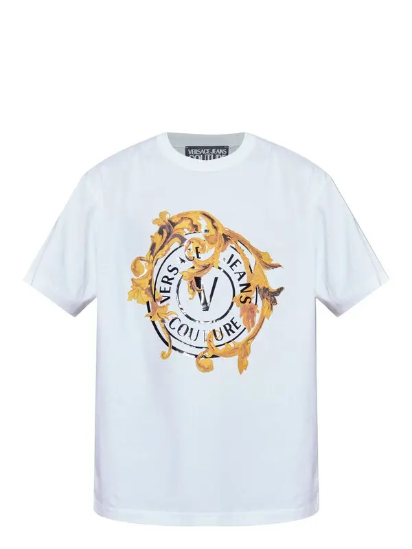 Versace T-shirt With Print - White