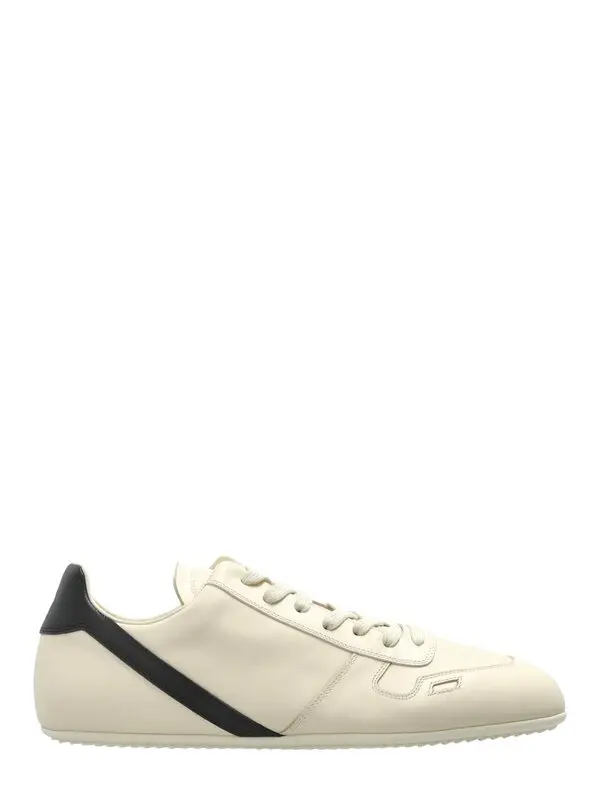Rick Owens Minimal Sneak Leather Sneakers - Cream
