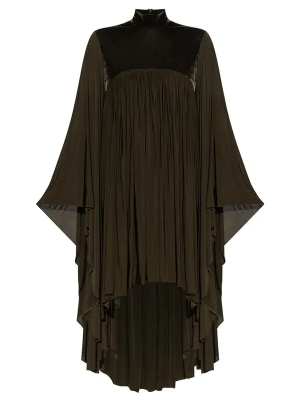 Zimmermann Batwing Asymmetrical Hem Dress - Green