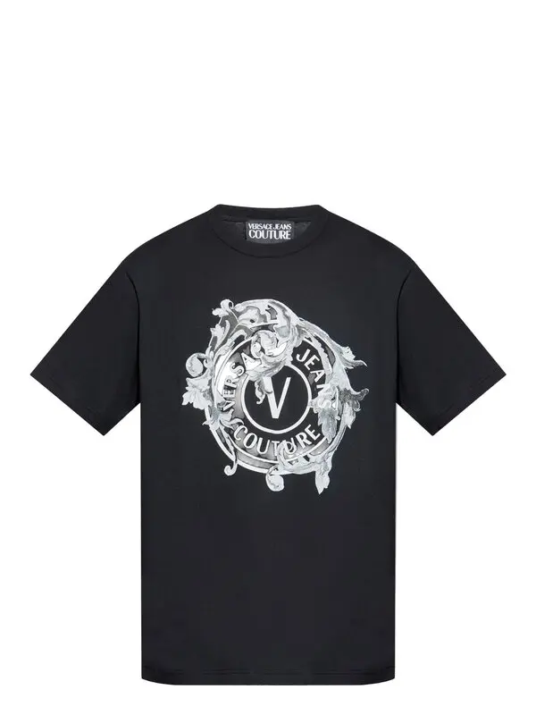 Versace T-shirt With Print - Black