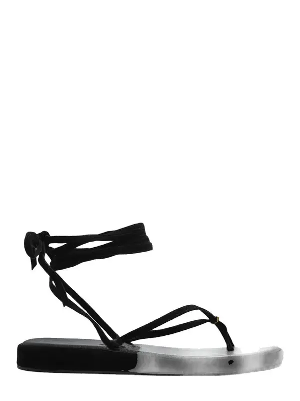 Tory Burch Suede Sandals - Black