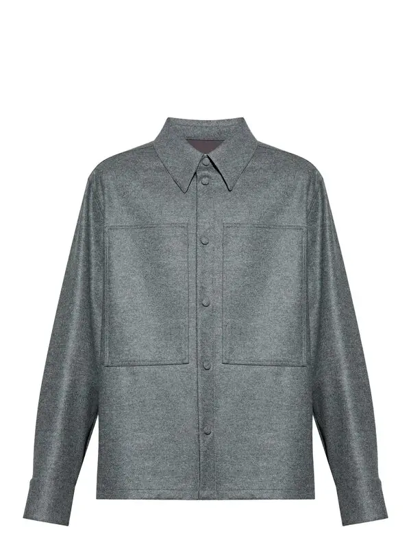 JIL SANDER Wool Shirt - Grey