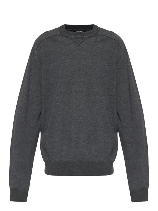 Jacquemus Brode" Wool Sweater - Grey