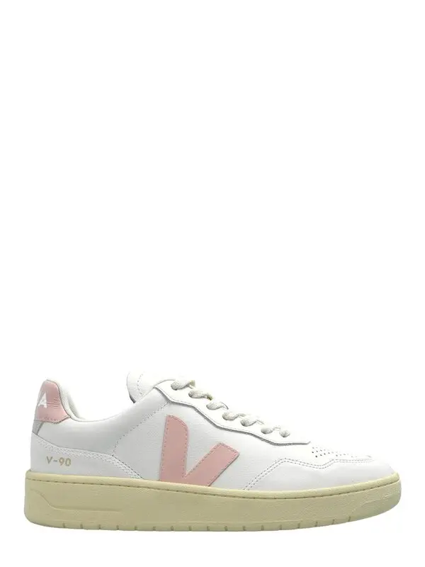 VEJA V-90 O.t. Leather Sneakers - White