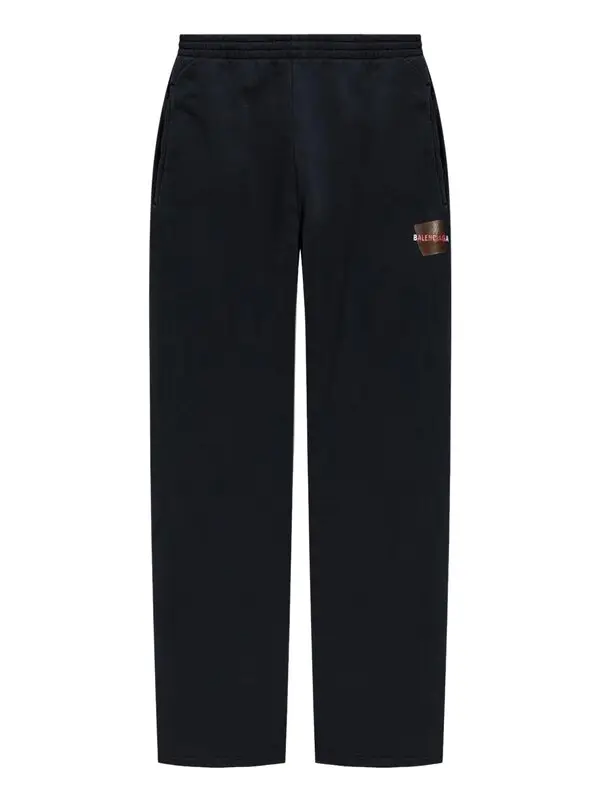 Balenciaga Sweatpants With Logo - Black