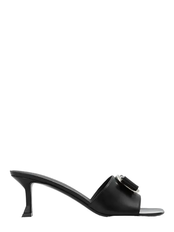 FERRAGAMO Zelie Heeled Mules - Black