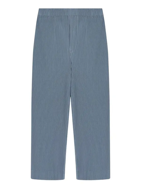 Issey Miyake Pleated Straight-leg Trousers - Blue