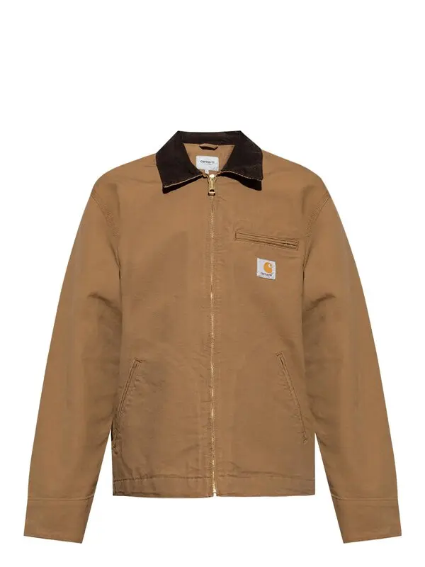 Carhartt Work In Progress Jacket With Corduroy Collar - Brown