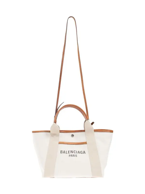 Balenciaga Biarritz Small Shopper Bag - Cream