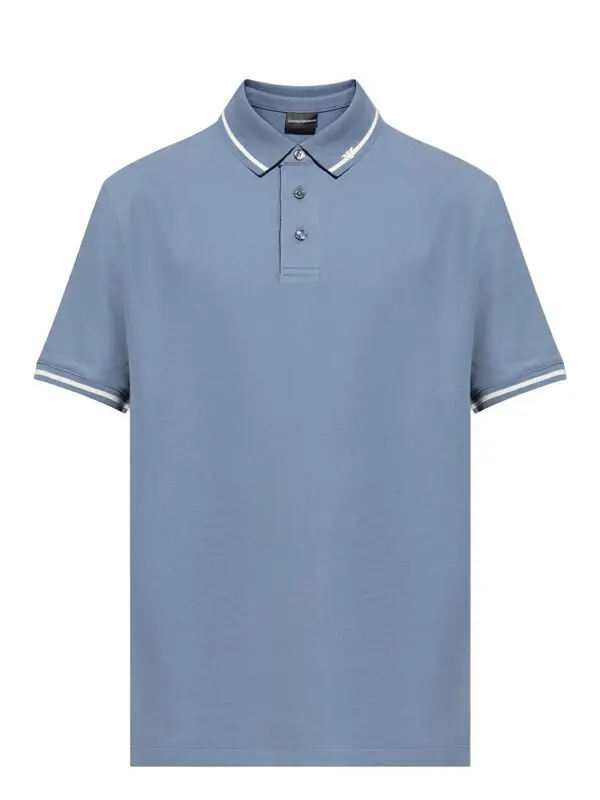 Emporio Armani Cotton Polo - Blue