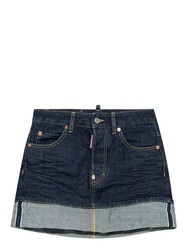 Dsquared2 Short Denim Skirt - Navy Blue