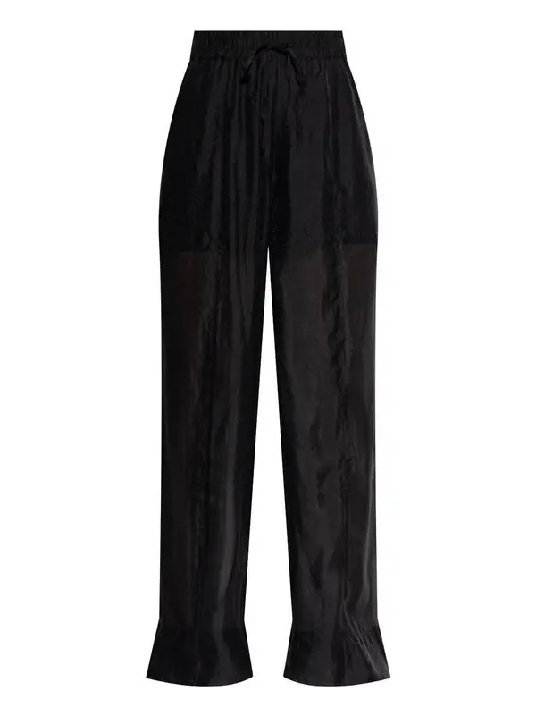 GESTUZ Gztrudi Wide-leg Trousers - Black
