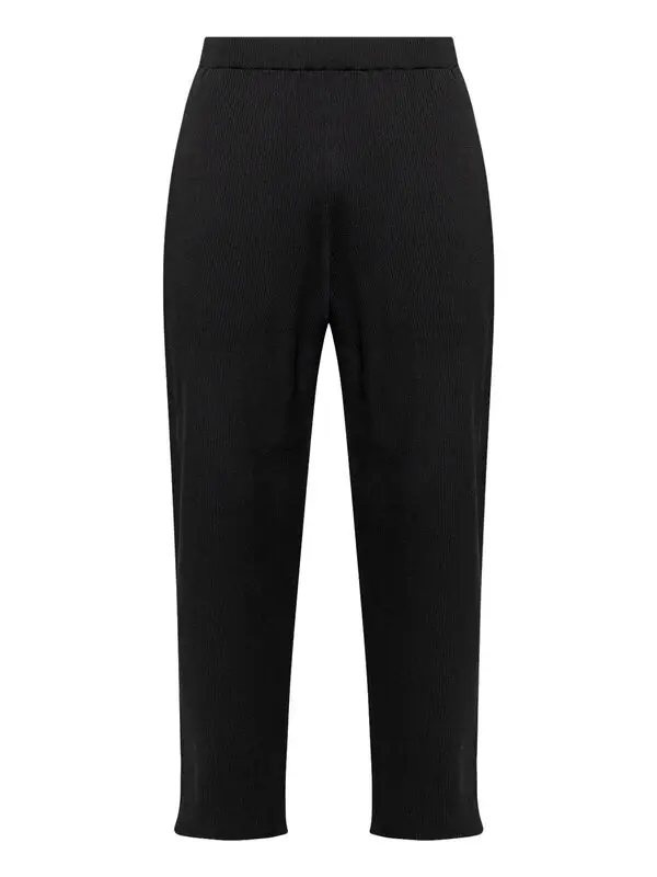 Issey Miyake Ribbed Trousers - Black