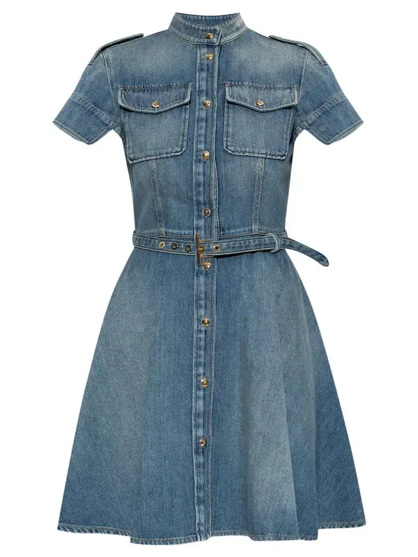 Alexander McQueen Denim Dress - Blue