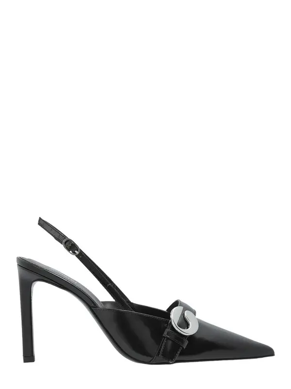 Coperni Glossed Leather Heeled Shoes - Black