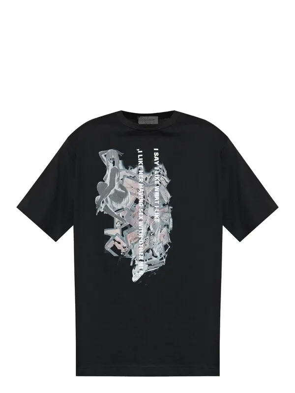 Yohji Yamamoto T-shirt With Print - Black