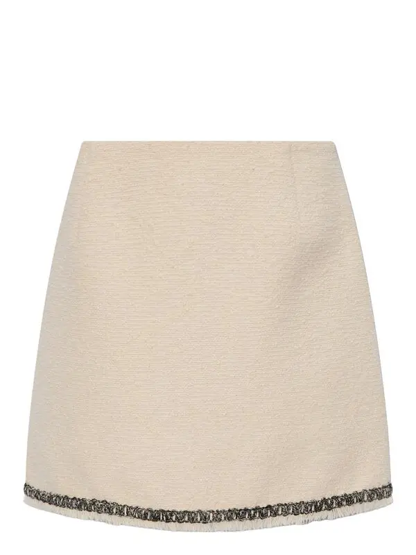 Moncler Tweed Skirt - Cream
