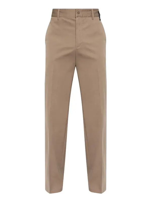 Fendi Creased Trousers - Beige