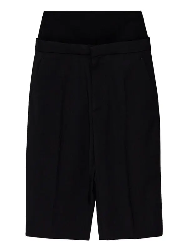Alaïa Pleated High-waisted Shorts - Black