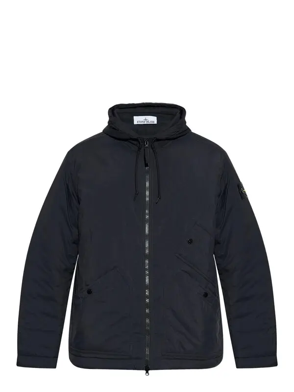 Stone Island Logo Patch Jacket - Black