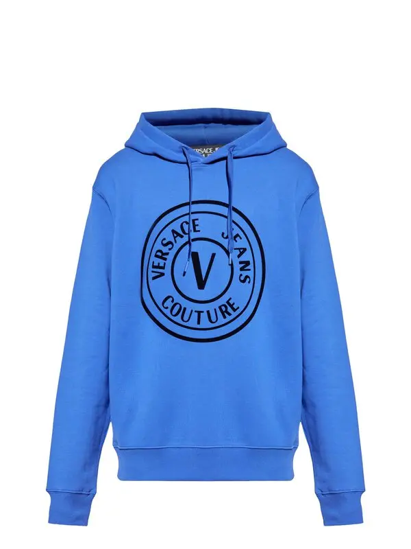 Versace Emblem Hoodie - Blue