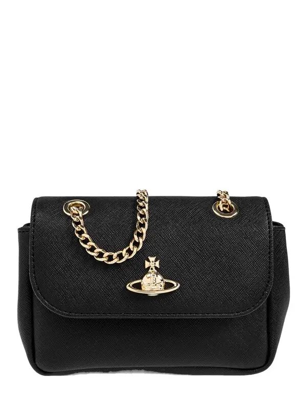 VIVIENNE WESTWOOD Shoulder Bag With Logo - Black