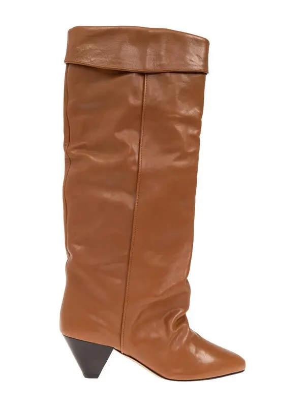 Isabel Marant Elita Heeled Knee High Boots - Brown