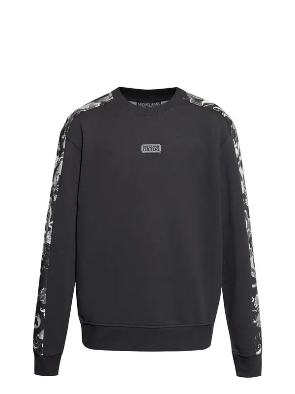 Versace Barocco Print Sweatshirt - Black