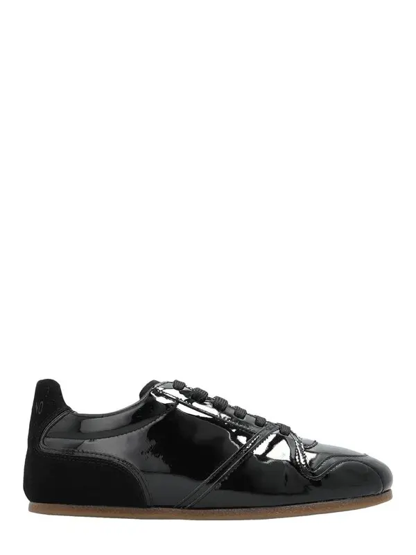 Moschino Patent Leather Sneakers - Black